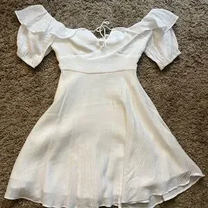 Showpo. | Dresses | Showpo Elegant White Mini Dress | Poshmark